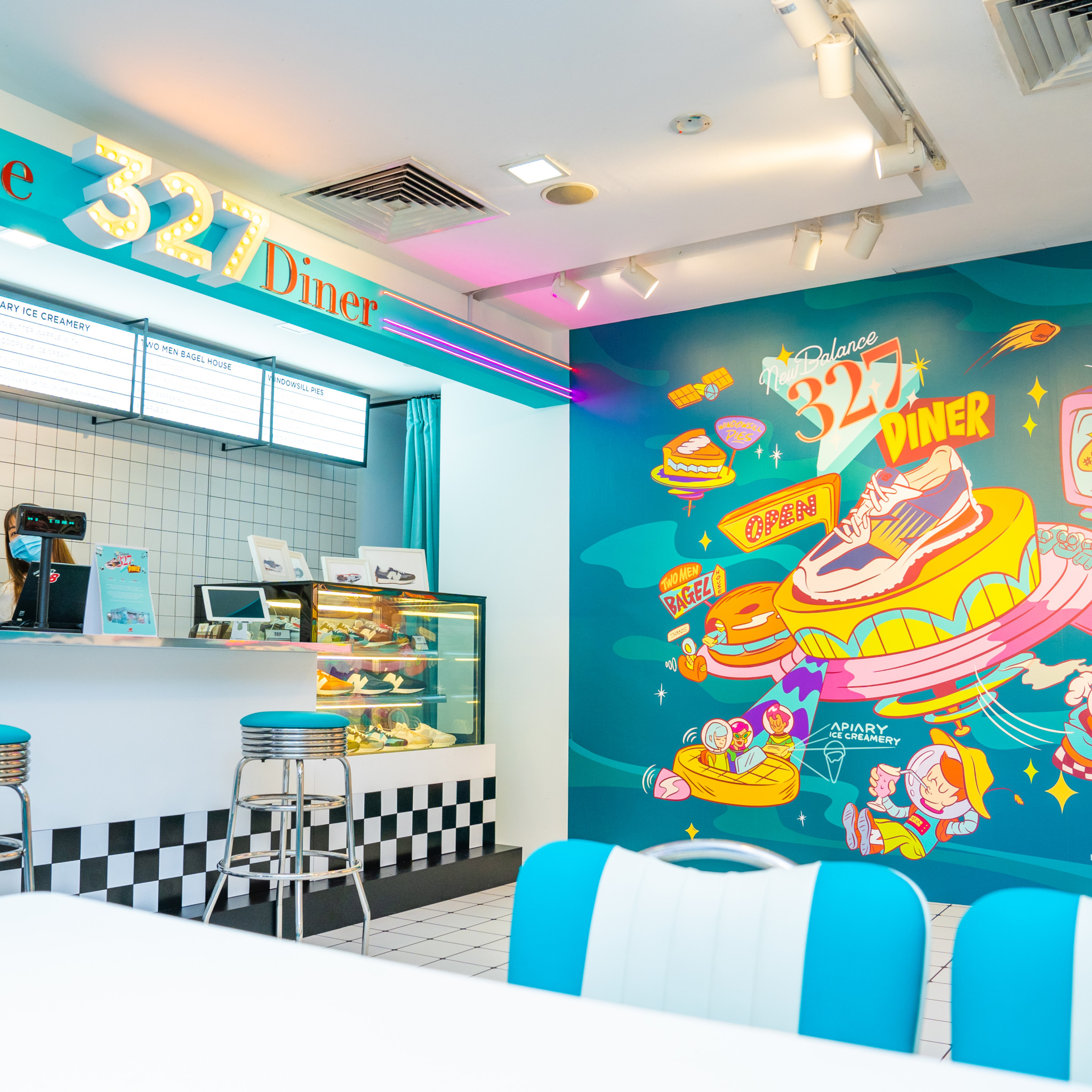 Serving up new designs in a retro American diner: New Balance’s new pop ...