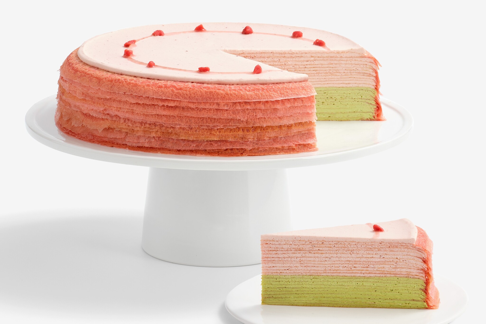 Lady M Brings New Seasonal Strawberry Matcha Mille Crêpes